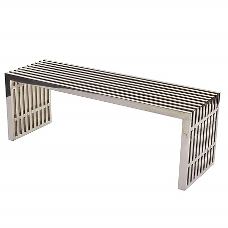 Camden Tradeshow & Event Furnishings | Grid Bench Medium Stainless ...